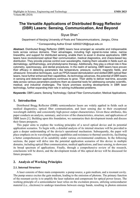 Pdf The Versatile Applications Of Distributed Bragg Reflector Dbr