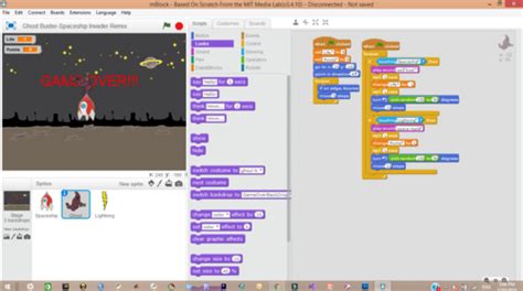 Create Ghost Buster Game With Scratch Programming Space Invaders Remix