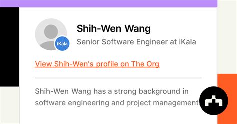 Shih Wen Wang Senior Software Engineer At Ikala The Org