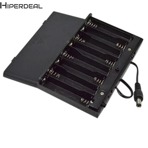Hiperdeal Diy 배터리 홀더 케이스 박스 리드 스위치 포함 파워 뱅크 12v 8 X Aa Sep20 Hw
