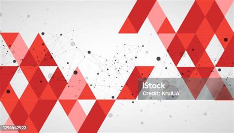 과학 기술 프리젠 테이션을위한 템플릿 플렉서스 스타일 배경 브로셔 디자인 템플릿입니다 벡터 그림입니다 육각형에 대한 스톡 벡터