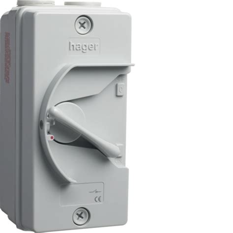 Hager Ip66 40a 3p Isolator Jg340in High Performance Isolation Switch