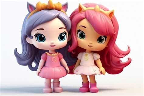 Premium Photo Lily Bella Cartoon On A White Background