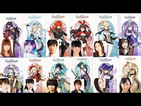 Genshin Impact All Characters Japanese Dub Voice Actors And Same Anime