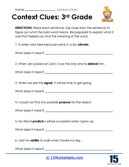 Context Clues Worksheets 15 Worksheets Library