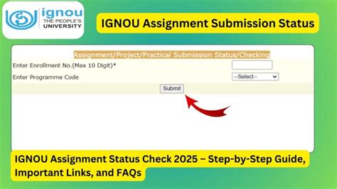 IGNOU Project Status 2025 Step By Step Process To Track