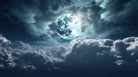 달과 구름이 있는 3d 렌더링 밤하늘 안녕히 주무세요 밤 구름 꿈 배경 일러스트 및 사진 무료 다운로드 Pngtree