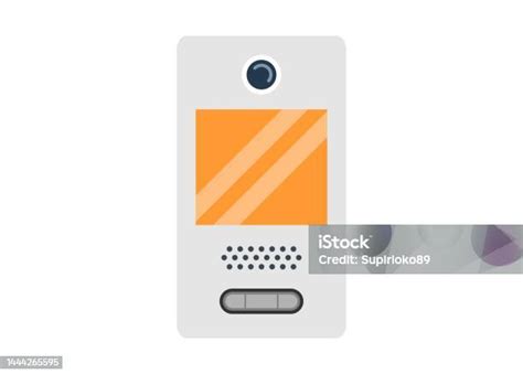 Intercom Device Simple Flat Illustration Stock Illustration Download Image Now Intercom