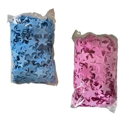 Chuva De Estrelas Confetes Para Chá Revelação Chá De Bebê Shopee