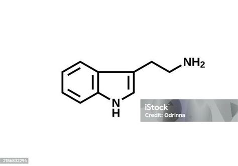 Ilustración De Fórmula Estructural De La Triptamina Y Más Vectores