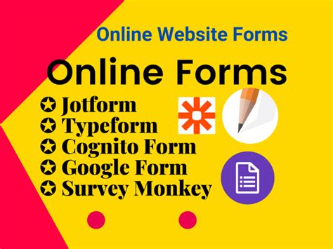 Responsive Jotform Typeform Cognito Form And Google Form Upwork