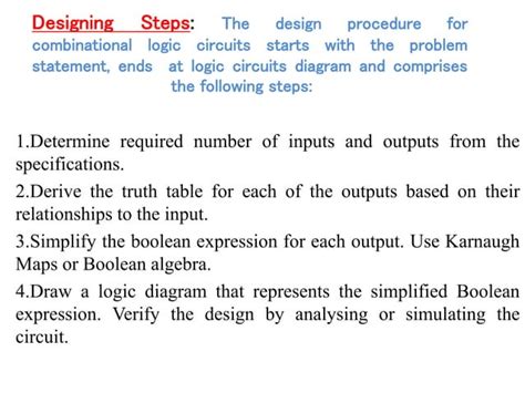 Introduction Of Combinational Logic Circuits And Half Adder Ppt