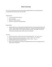 Week Case Study Pdf Week Case Study D F Is A Year Old Woman Who Presents To The