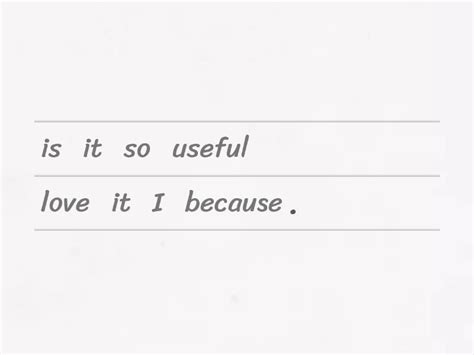 Phrases For Explaining Why You Like Something Unjumble