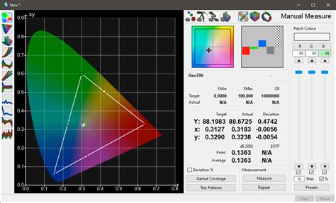 Colourspace Perceptual Colour Match