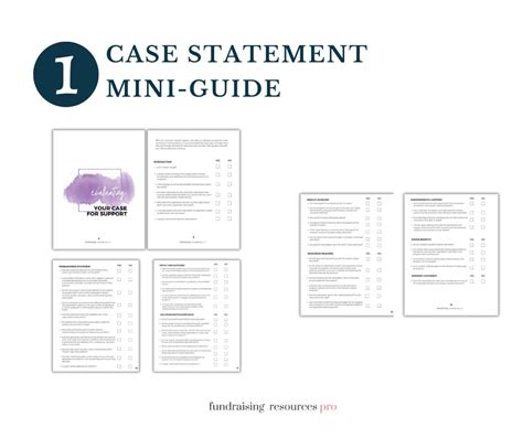 Case Statement Template Prepare For A Major Fundraising Campaign Etsy