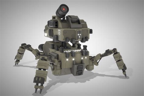 Sci Fi Spider Robot Bm9 3d Robots Unity Asset Store