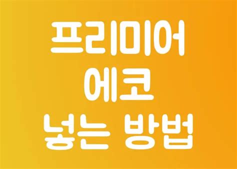 프리미어 프로 초기화 환경설정 리셋 피디제이