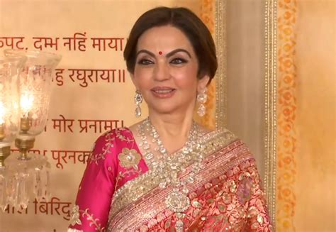 Anant Radhika Reception Nita Ambani Expresses Gratitude To Media Says
