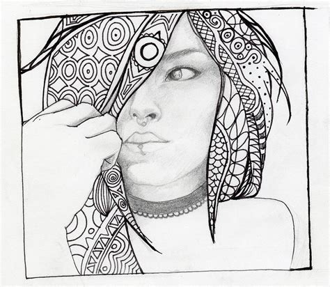 Eritrean Girl Drawing By Raffaello Saverio Padelletti