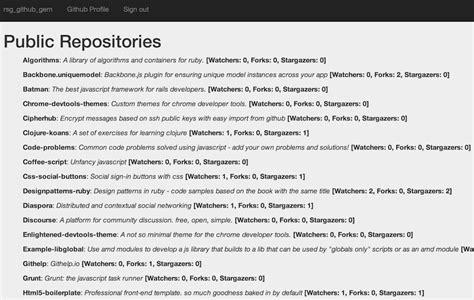 Ruby Social Gems Github Sitepoint