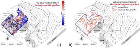 A The Vertical Magnetic Gradient Map And B The Horizontal Magnetic Download Scientific