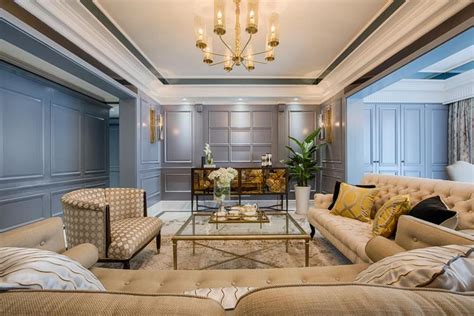 法式客厅效果图 配图网