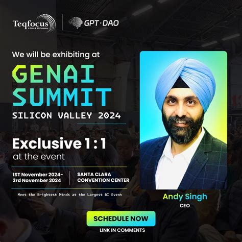 Teqfocus On Linkedin Aiareall Genaisummit Siliconvalley Aitransformation Aievent Genai…