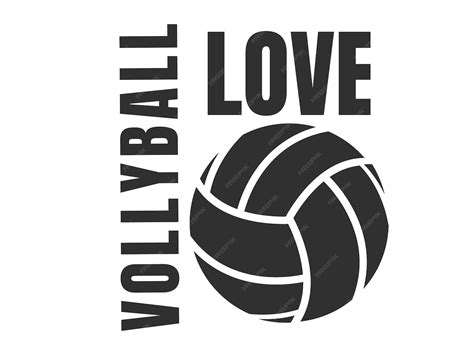 Premium Vector Volleyball Typography Design Volleyball Lettering Design Volleyball Passion