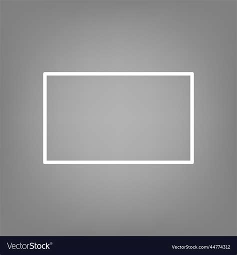 Stroke Rectangle Geometric Shape Royalty Free Vector Image