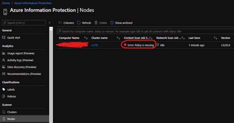 Error Policy Is Missing When Trying To Load And Run An Aipmip Ul On