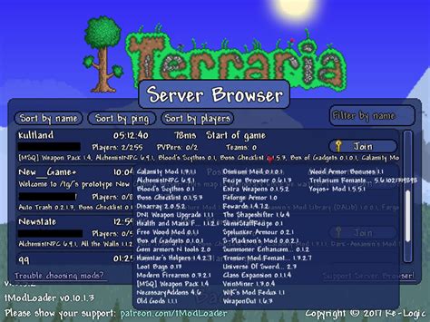Tmodloader Server Browser Terraria Community Forums