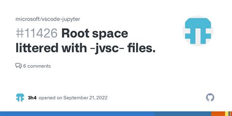 Root Space Littered With Jvsc Files Issue 11426 Microsoft