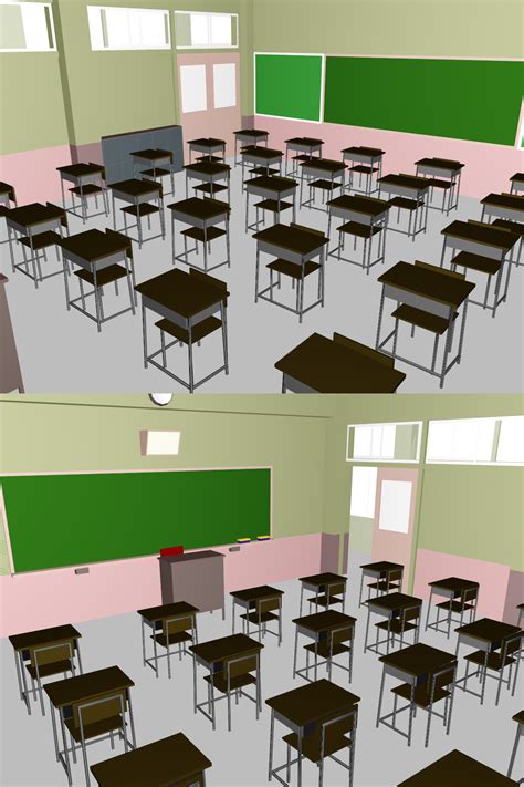 Mmd Classroom Stage Download By Bonehildas On Deviantart