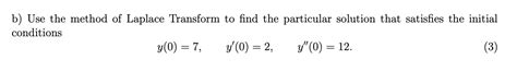 Solved Consider The Third Order Differential Equation Y