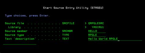 Hello World Rpgle Tutorial Tutorial As400 Iseries Tutorials
