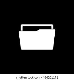 File Folder Icon Black And White