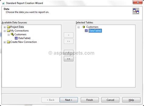 Create Crystal Report With Dynamic Columns In Aspnet Using C And Vbnet