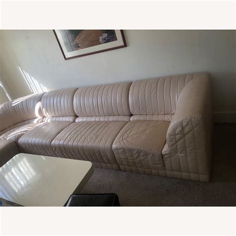 Roche Bobois Leather Sectional 6 Pieces Aptdeco