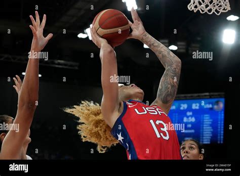 United States Shakira Austin Tries To Shoot For Goal Against Puerto