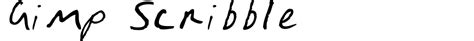 Gimp Scribble Font Download