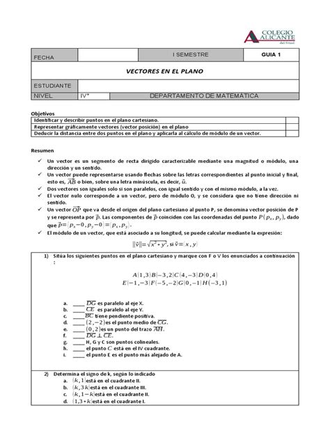 Vectores Pdf Vector Euclidiano Sistema De Coordenadas Cartesianas