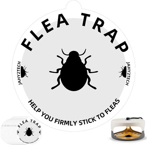 20 Pack Flea Trap Refill Discs 71 Inches Sticky Pad Refills Natural Odorless Glue Board