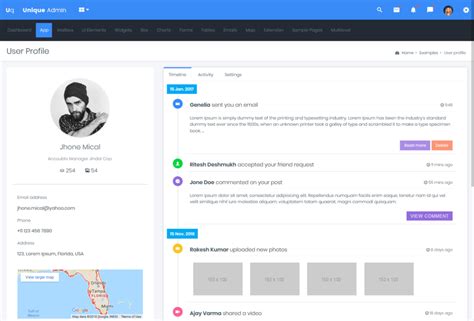 Unique Horizontal Nav Responsive Bootstrap Admin Templates