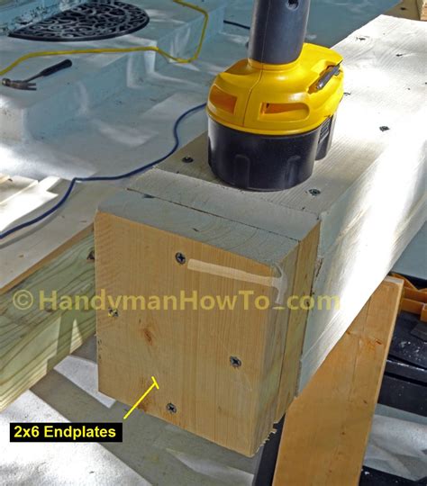 How To Babe A Wood Deck Post For Beam Splice Support HandyManHowTo