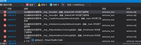 Error Lnk2019 无法解析的外部符号无法解析的外部符号 Htonl Csdn博客