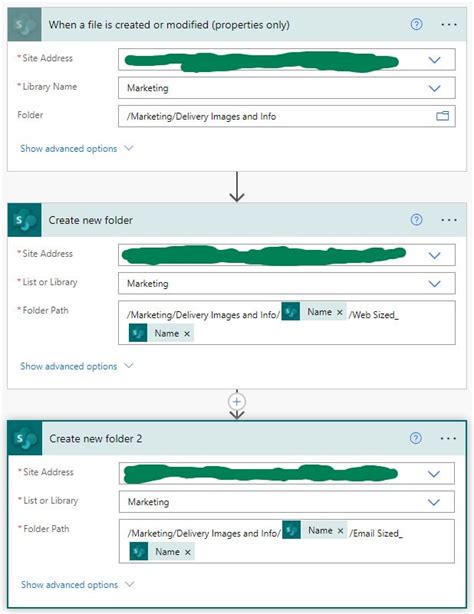 New Folder Triggers Sub Folder Creation Rmicrosoftflow