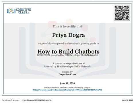 Build Your Own Chatbot Cognitive Class All Modules Exam Answers