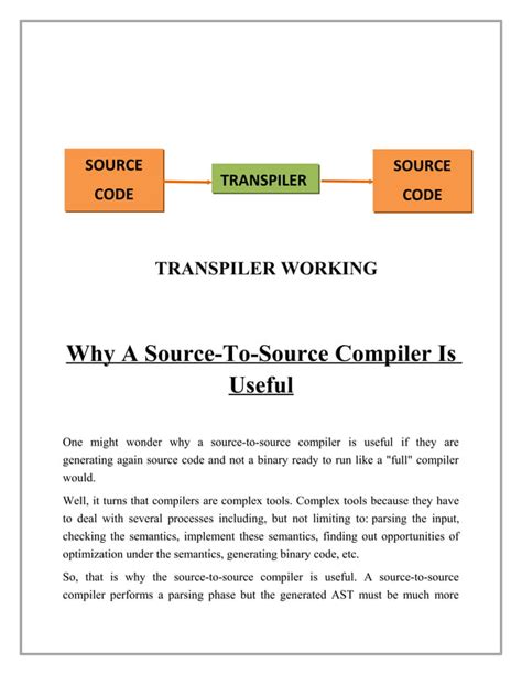 Source To Source Compiler Pdf