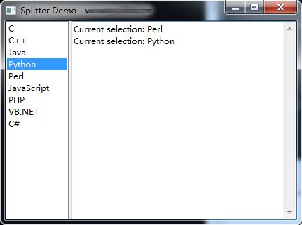 wxPython SplitterWindow類 WxPython教學